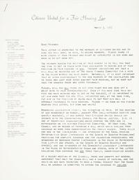 Letter from Barry A. Marks (March 3, 1965)